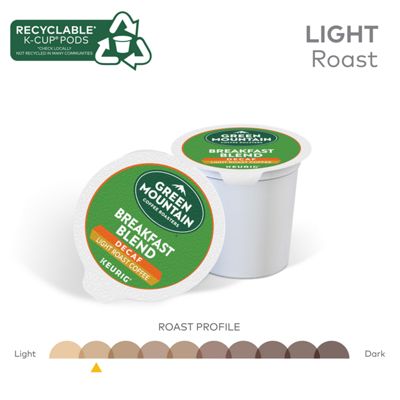 Breakfast Blend Decaf Coffee | Keurig