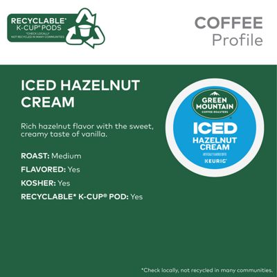 ICED Hazelnut Cream Coffee | Keurig